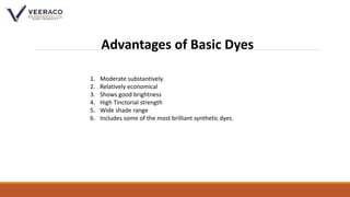Advantages and Applications of basic dyes | PPT