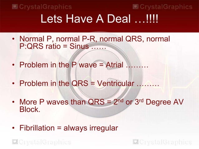 Basic dysrhythmia interpretation | PPTX | Heart and Cardiovascular ...