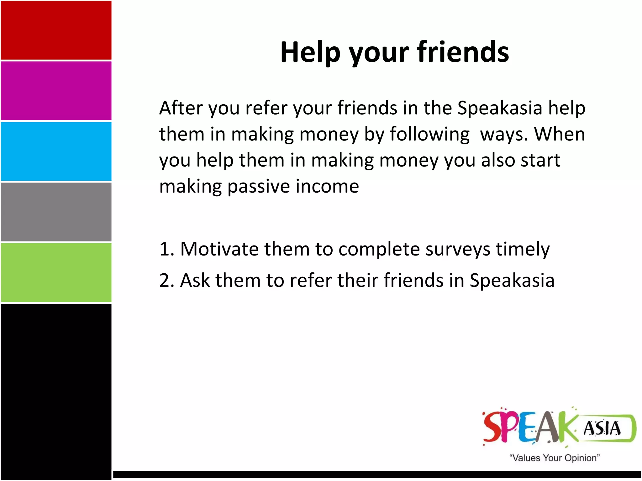 Basic earning plan_speakasiaonline | PPT