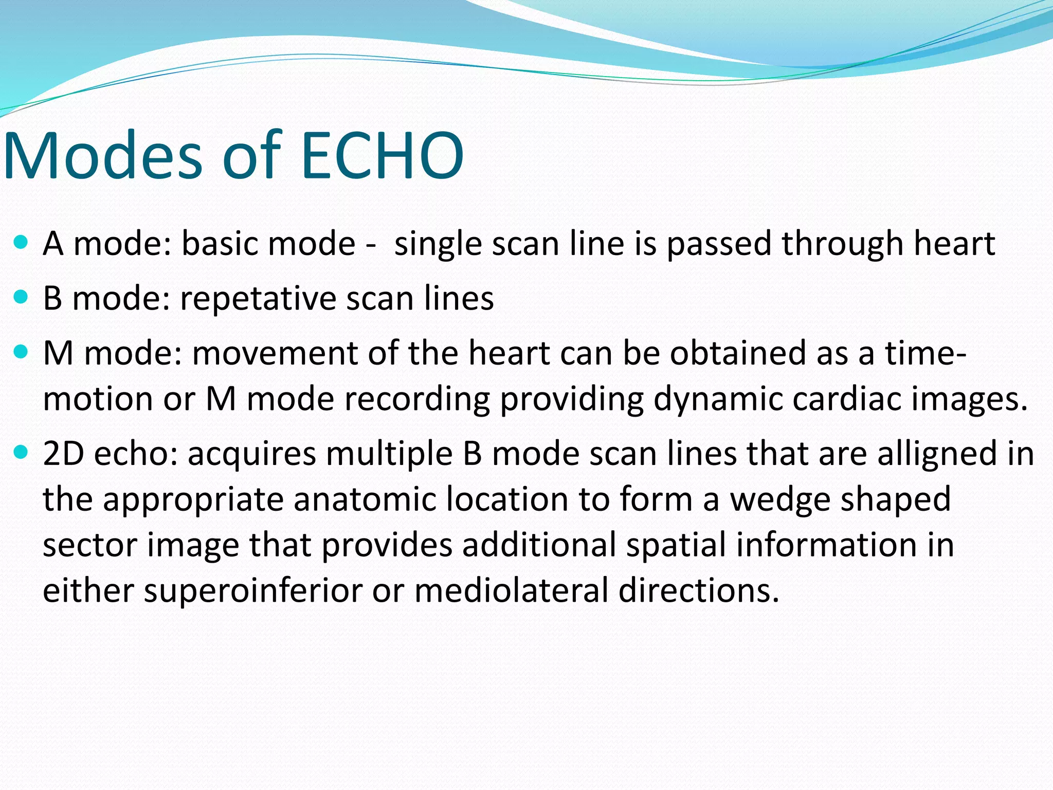 Basic echocardiography | PPTX