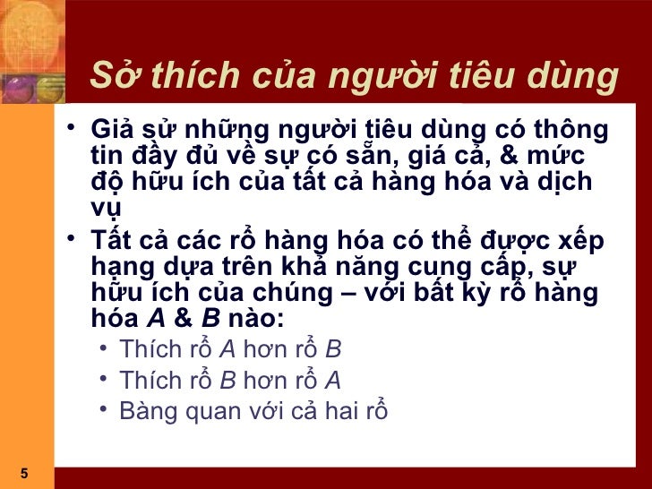 Basic Econ Ch3 Consumer Behavior 1