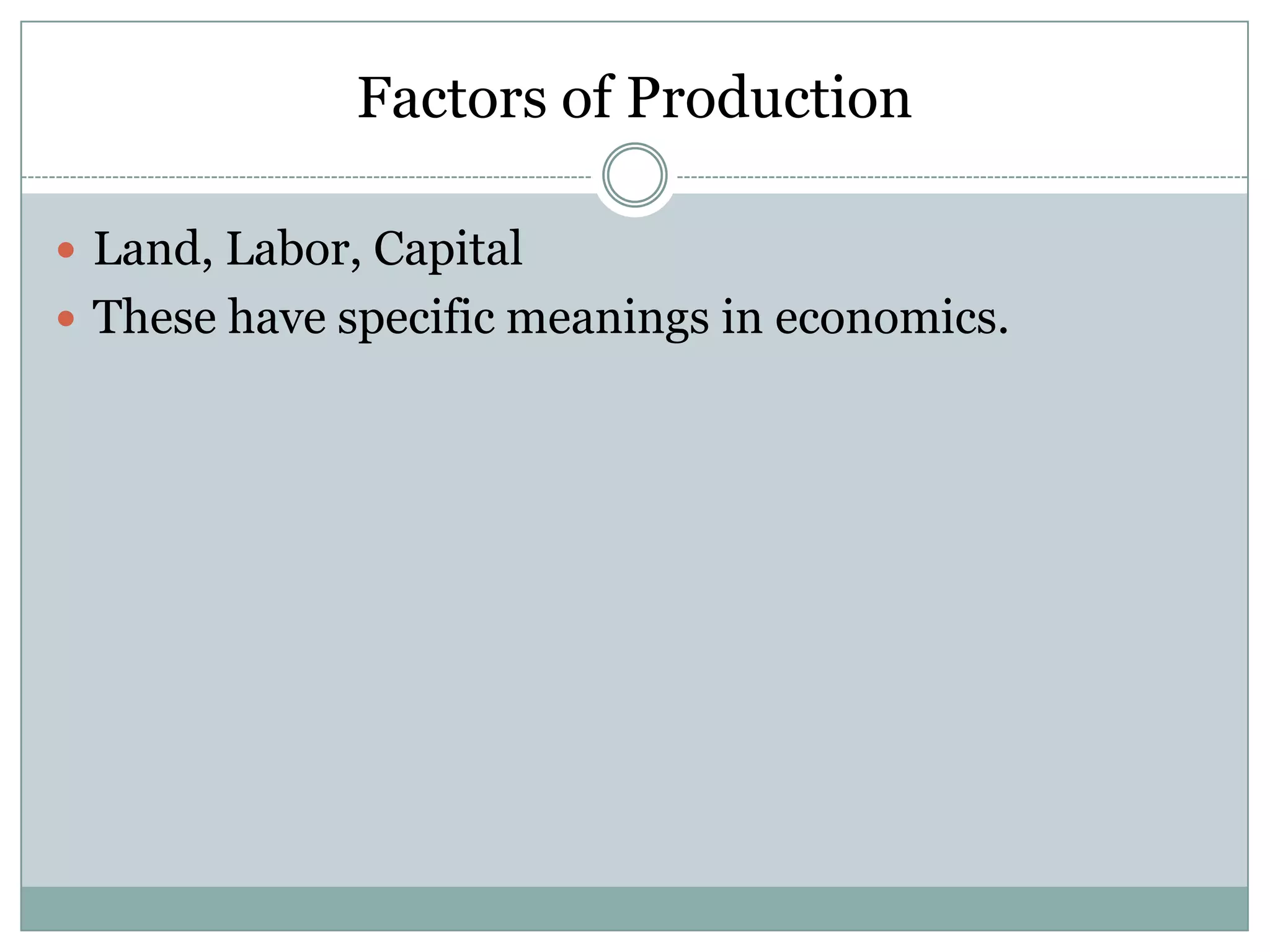 Basic Economic Concepts | PPTX