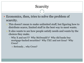 Basic Economic Concepts | PPTX