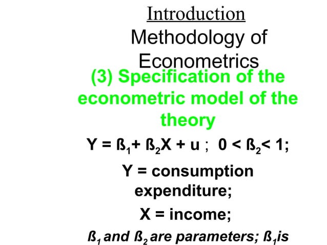 Basic econometrics lectues_1 | PPT