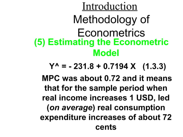 Basic econometrics lectues_1 | PPT