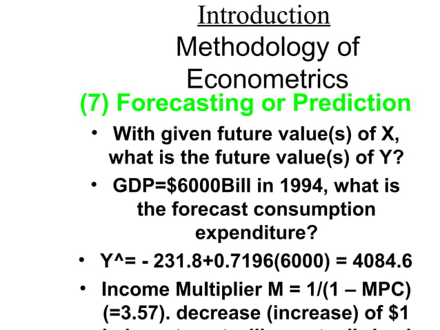 Basic econometrics lectues_1 | PPT
