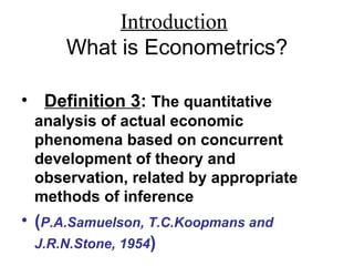 Basic econometrics lectues_1 | PPT