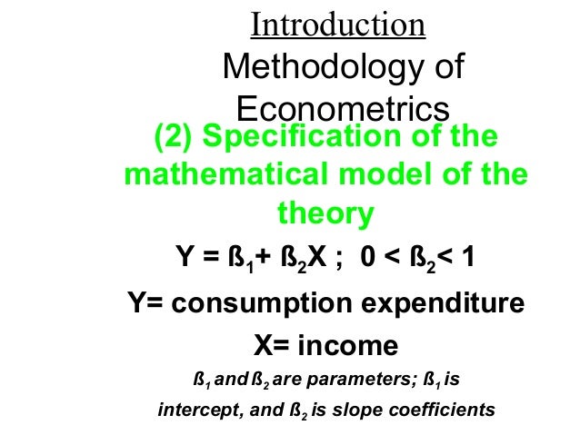 Basic Econometrics Lectues 1