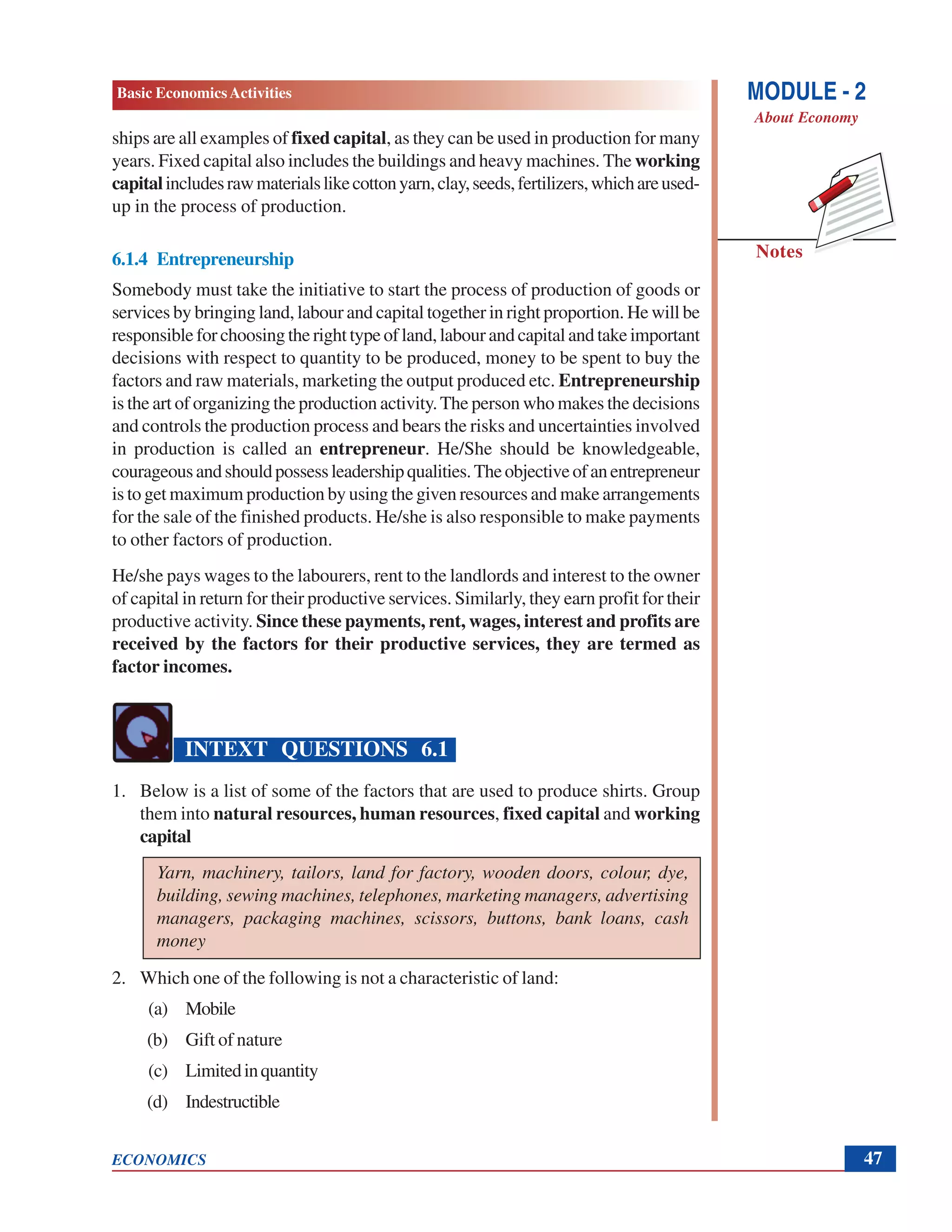 Basic economic activities | PDF