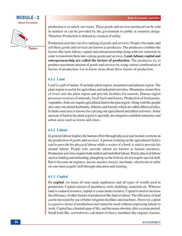 Basic economic activities | PDF