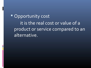 Basic economic concepts | PPT