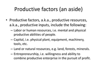 Basic economic concepts | PPTX