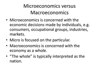 Basic economic concepts | PPTX