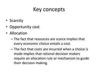 Basic economic concepts | PPTX | Business | Business and Finance