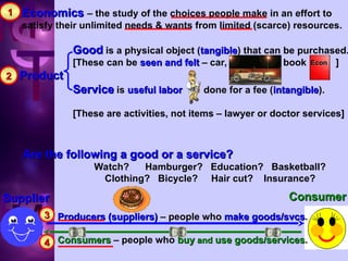 Dr. Mohamed El Ashery Basic economic concepts .ppt principles of ...