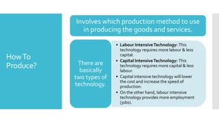 Basic economic problem | PPTX