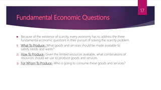 Basic economic problem | PPTX | Business | Business and Finance