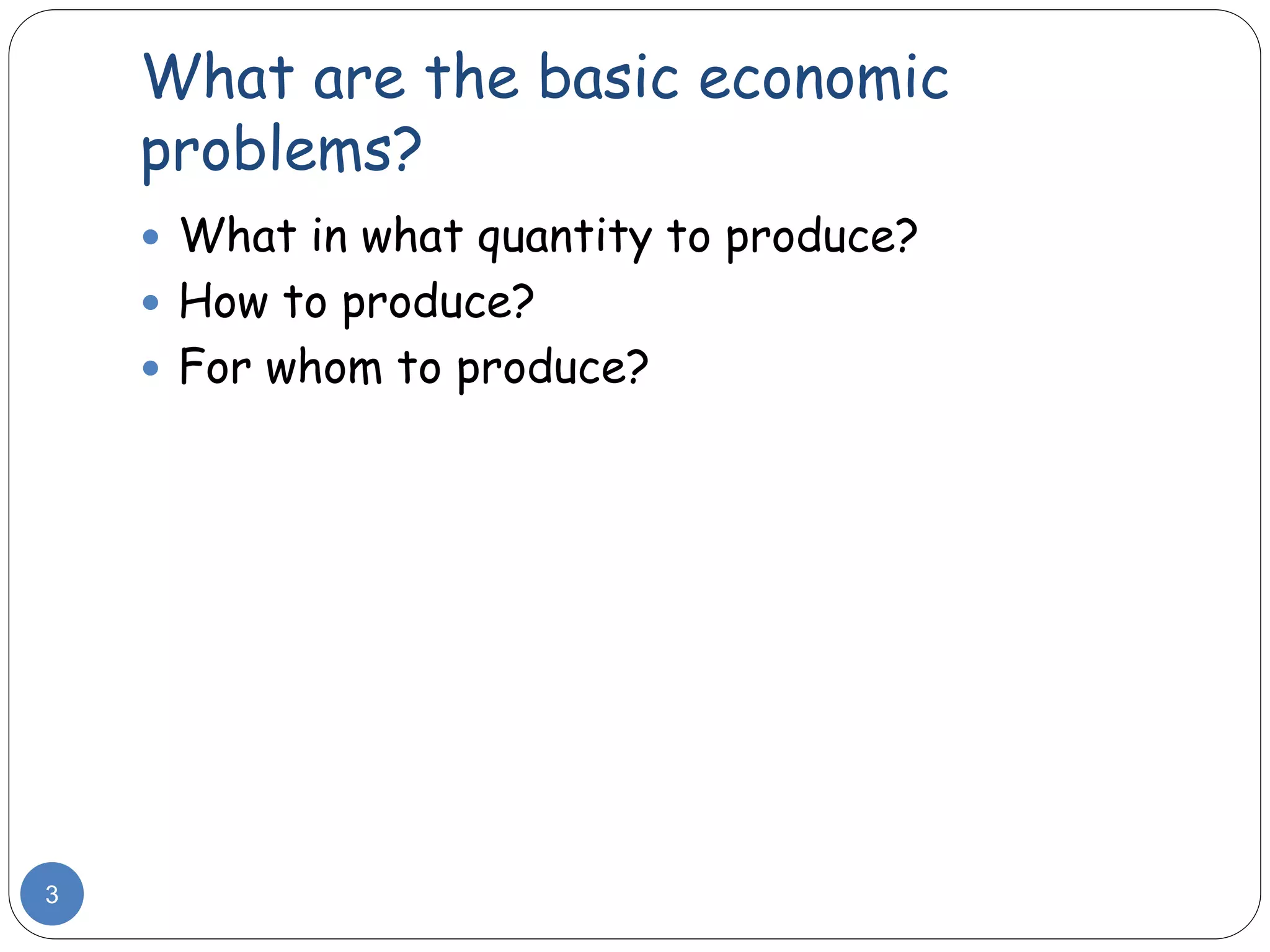 Basiceconomicproblems | PPT