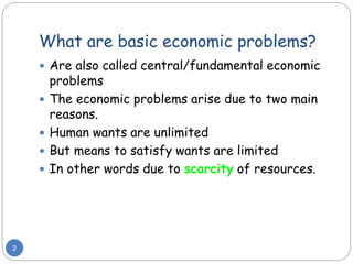 Basiceconomicproblems | PPT