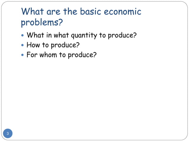 Basiceconomicproblems | PPT