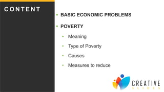 BASIC ECONOMIC PROBLEMS AND POVERTY | PDF