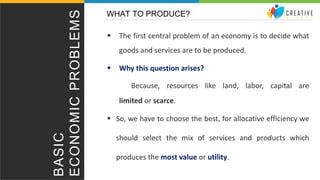 BASIC ECONOMIC PROBLEMS AND POVERTY | PDF