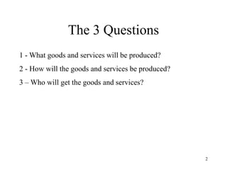 Basic Economic Questions | PPTX