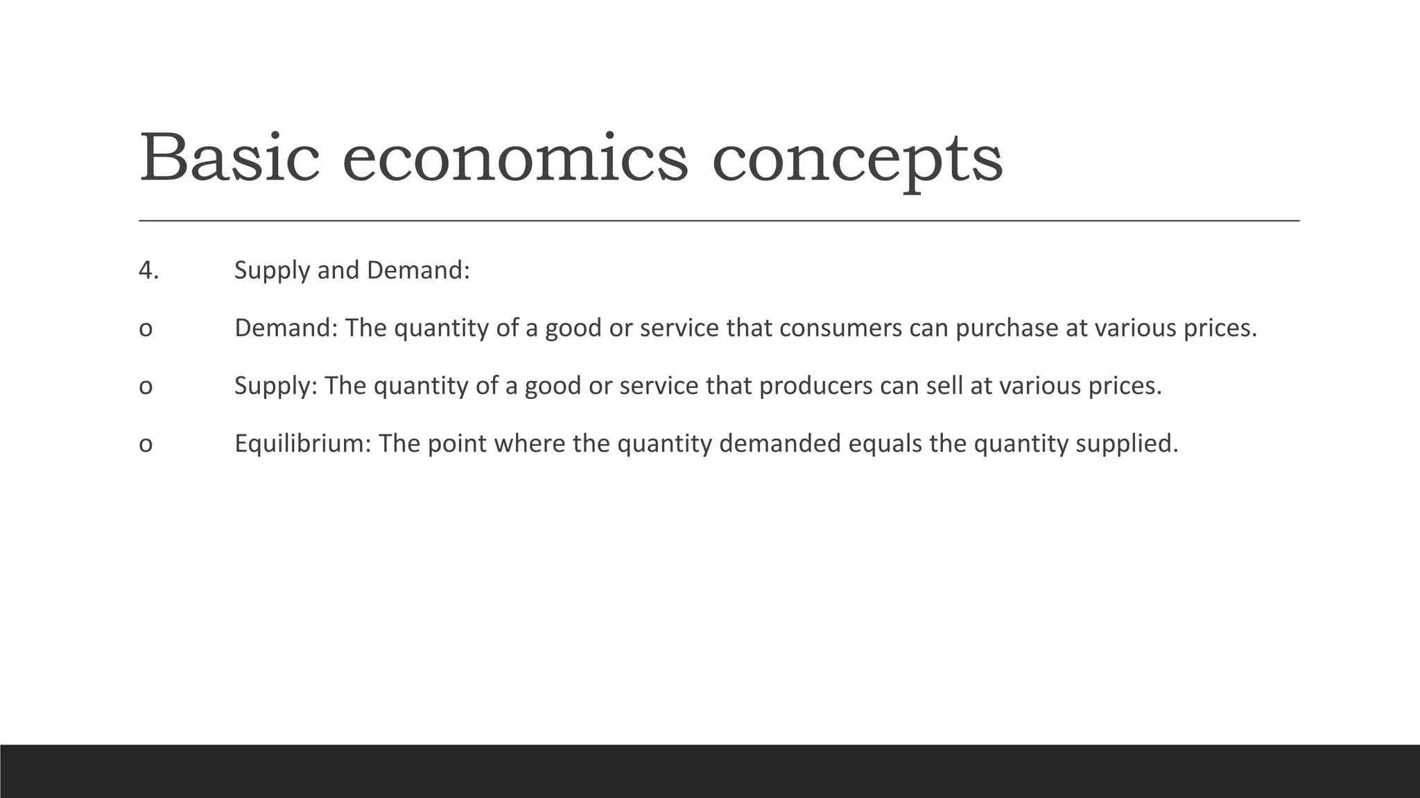 Explaining Basic economics concepts.pptx | Free Download