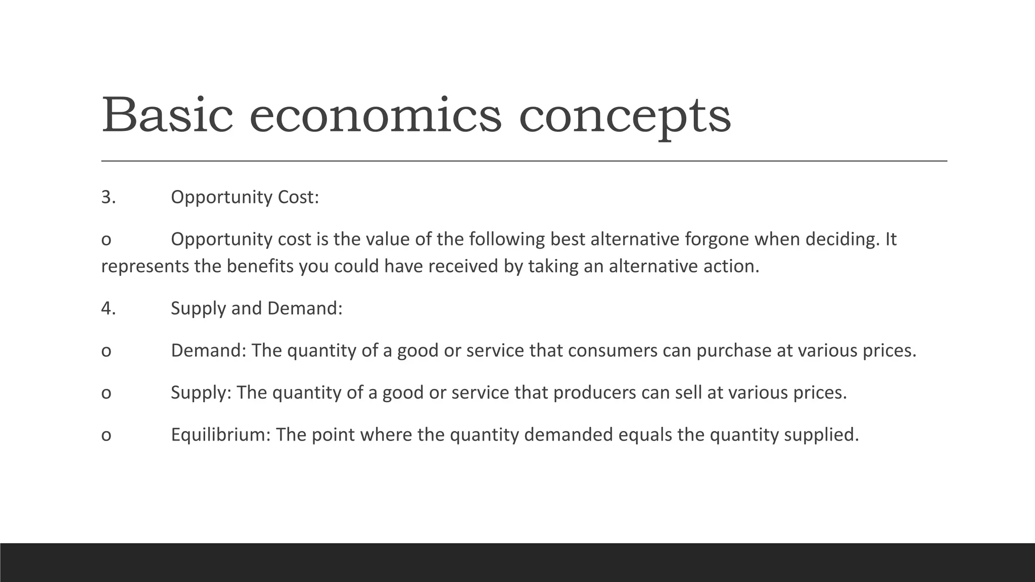 Explaining Basic economics concepts.pptx | Free Download