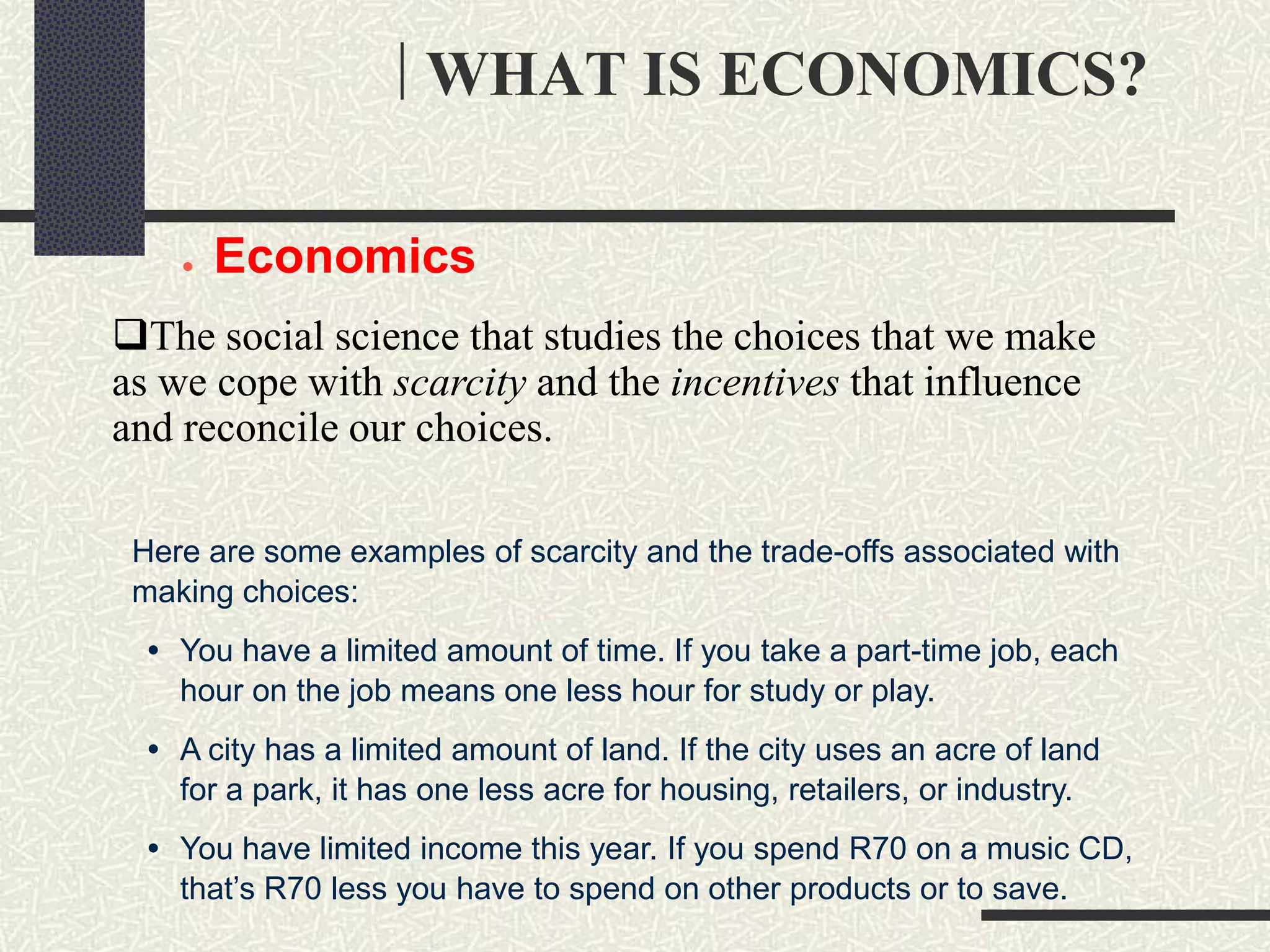 Basic economics ppt | PPTX