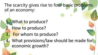 BASIC ECONOMICS PROBLEMS AND HOW APPLIED ECONOMICS SOLVES.pptx