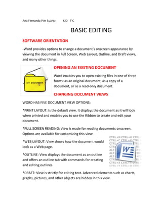 Basic editing | PDF