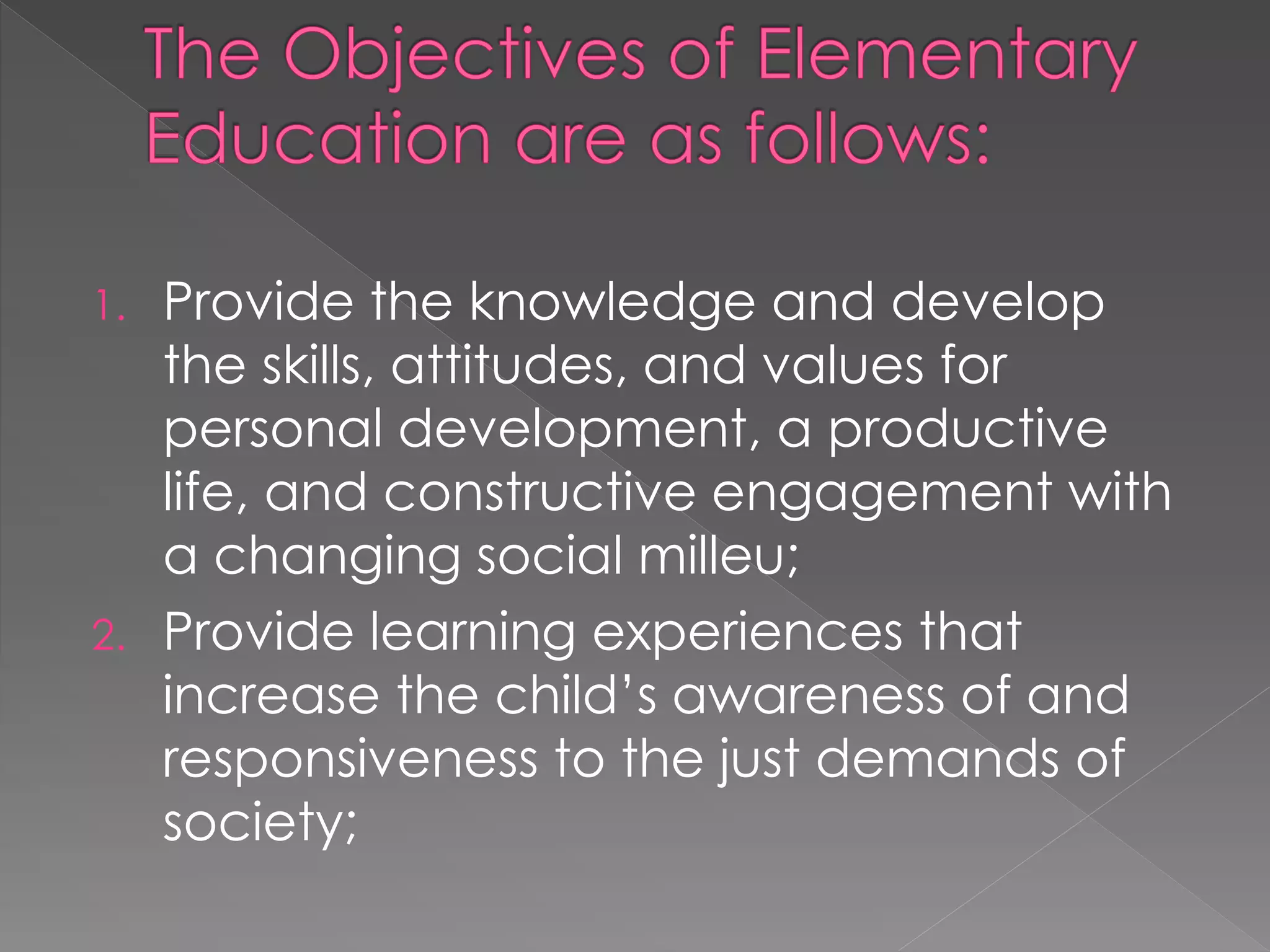 Basic education curriculum | PPTX