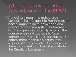 Basic education curriculum | PPTX