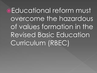 Basic education curriculum | PPTX