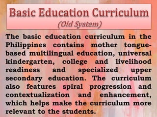 Basic education curriculum | PPTX