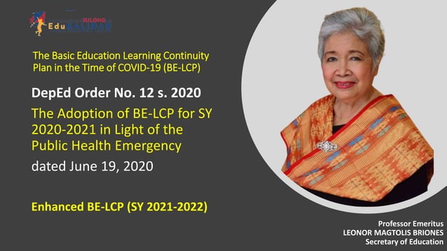 Basic Education Learning Continuity Plan (BE-LCP).pptx | Educational Assessment | Education