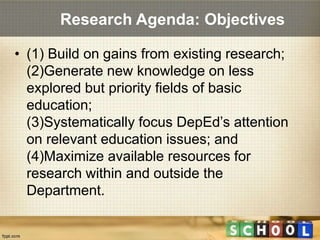 basiceducationresearchagenda-MAED301.ppt