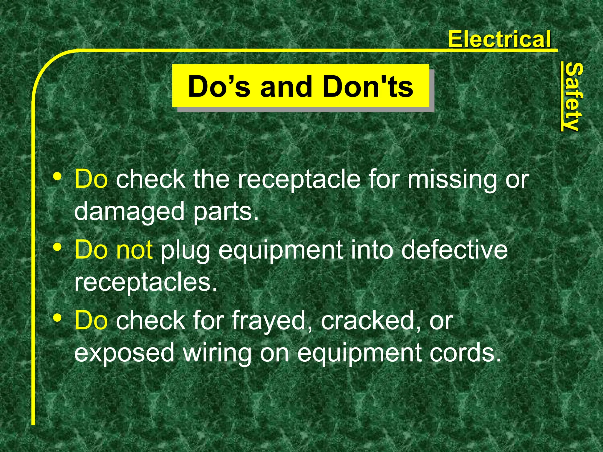 Basic_Electrical.safety dos and dont dosppt | PPT