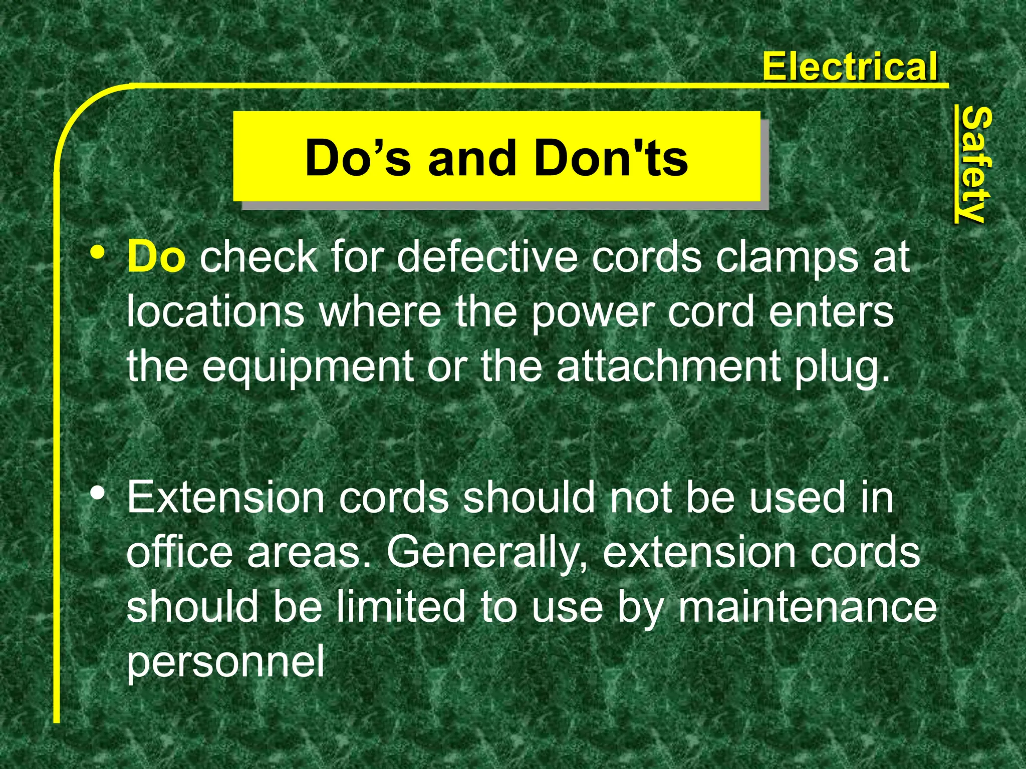 Basic_Electrical.safety dos and dont dosppt | PPT