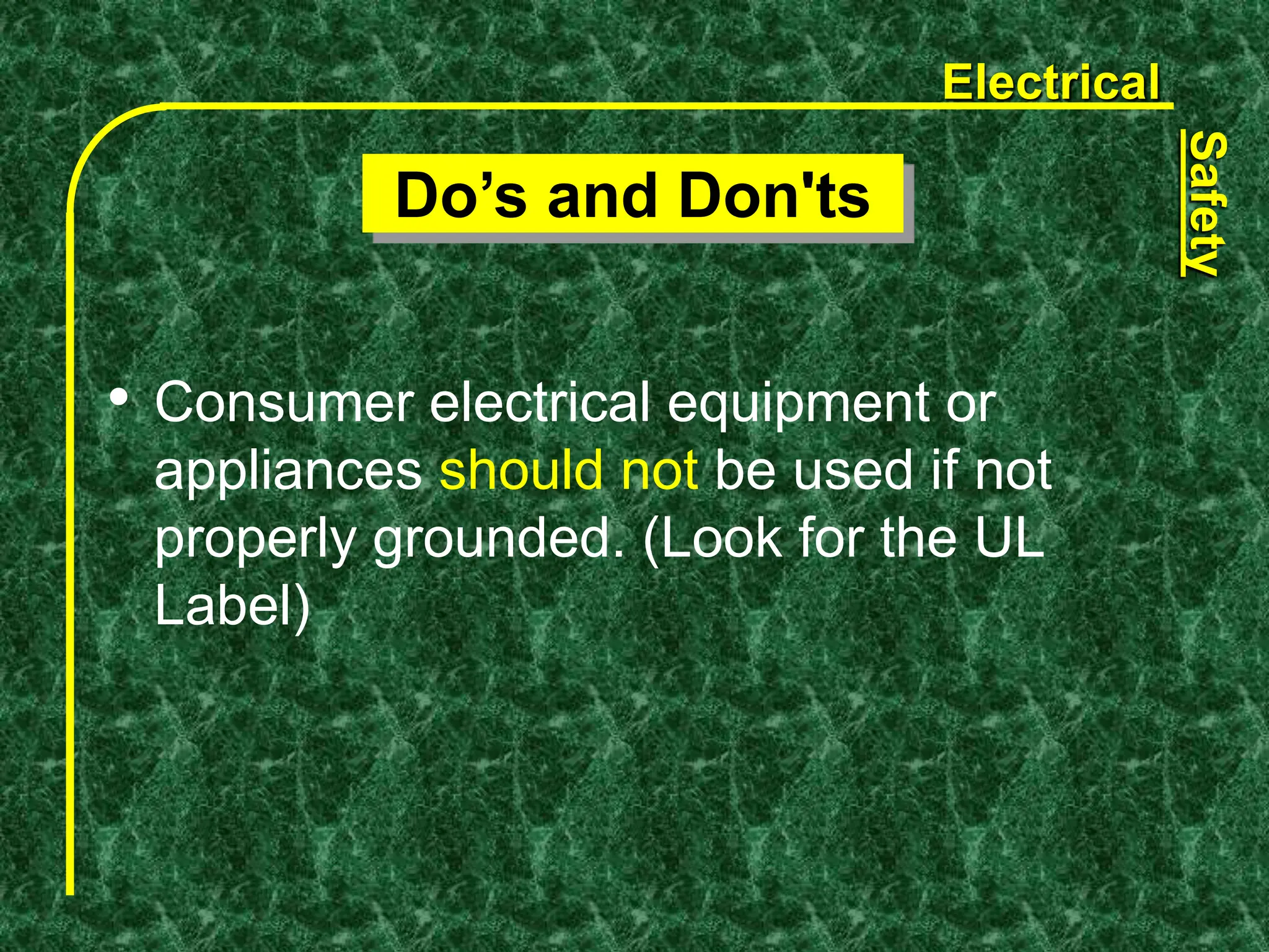 Basic_Electrical.safety dos and dont dosppt | PPT