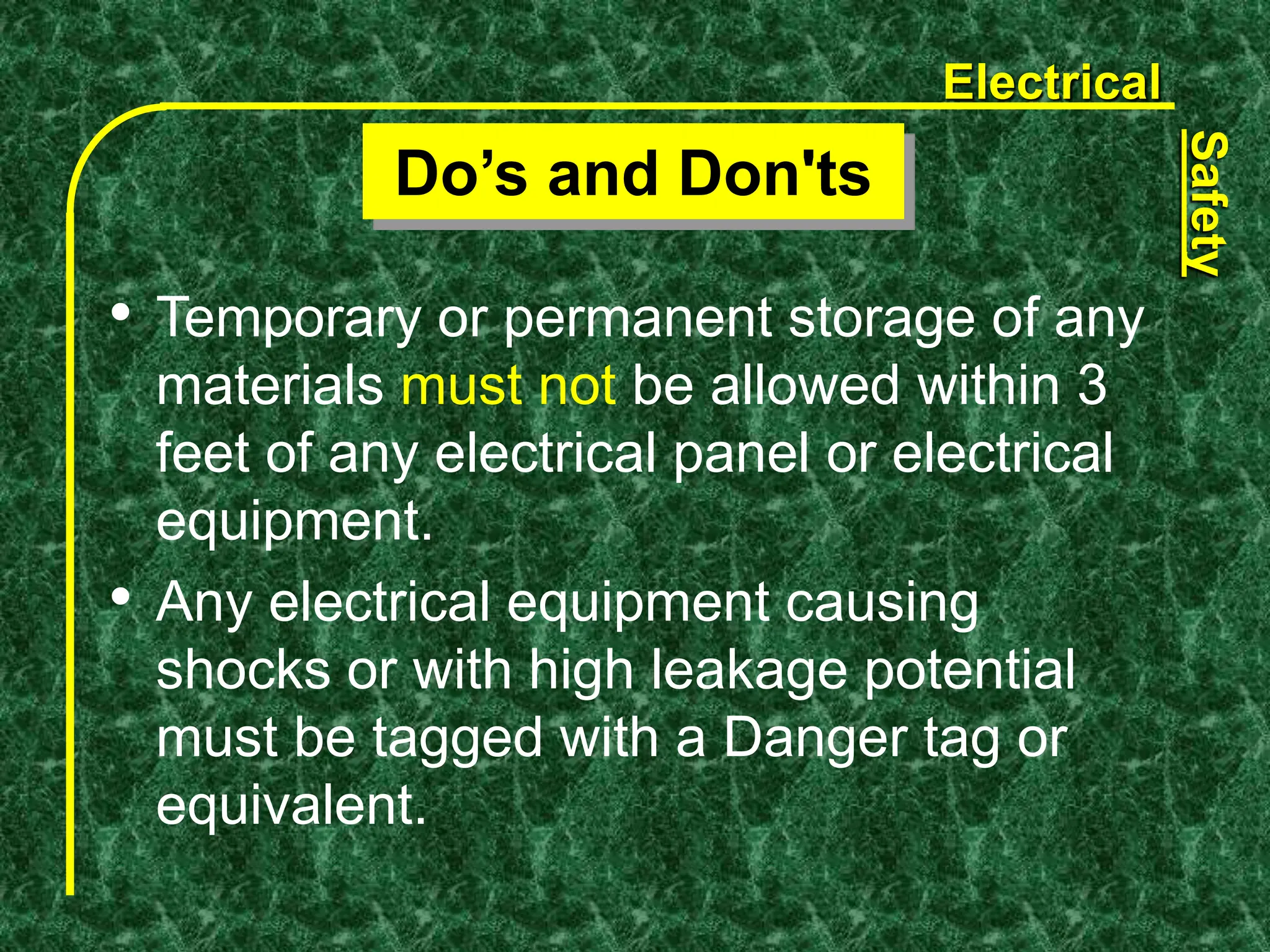 Basic_Electrical.safety dos and dont dosppt | PPT | First Aid | Injuries