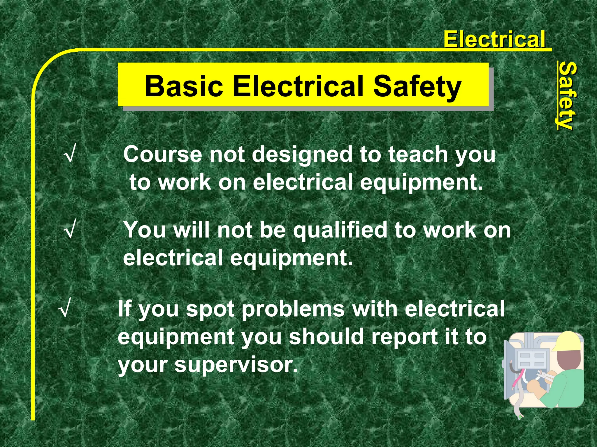 basic electrical safety presentation free | PPT