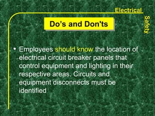 basic electrical safety presentation free | PPT