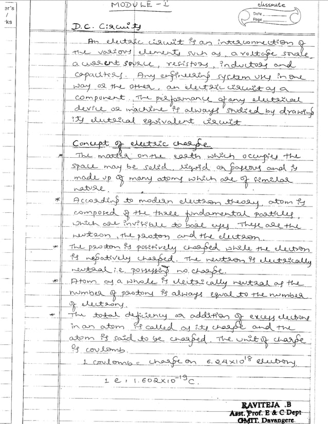 Basic electrical notes (VTU 15ELE15/25) by Raviteja B and Nagaveni S A ...