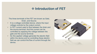PPT ON FET OF BASIC ELECTRICAL ENGG. DIPLOMA | PDF