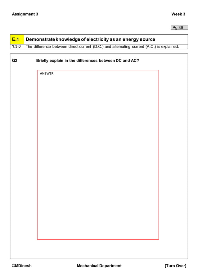 Basic electrical and electronic principles | DOCX | Physics | Science