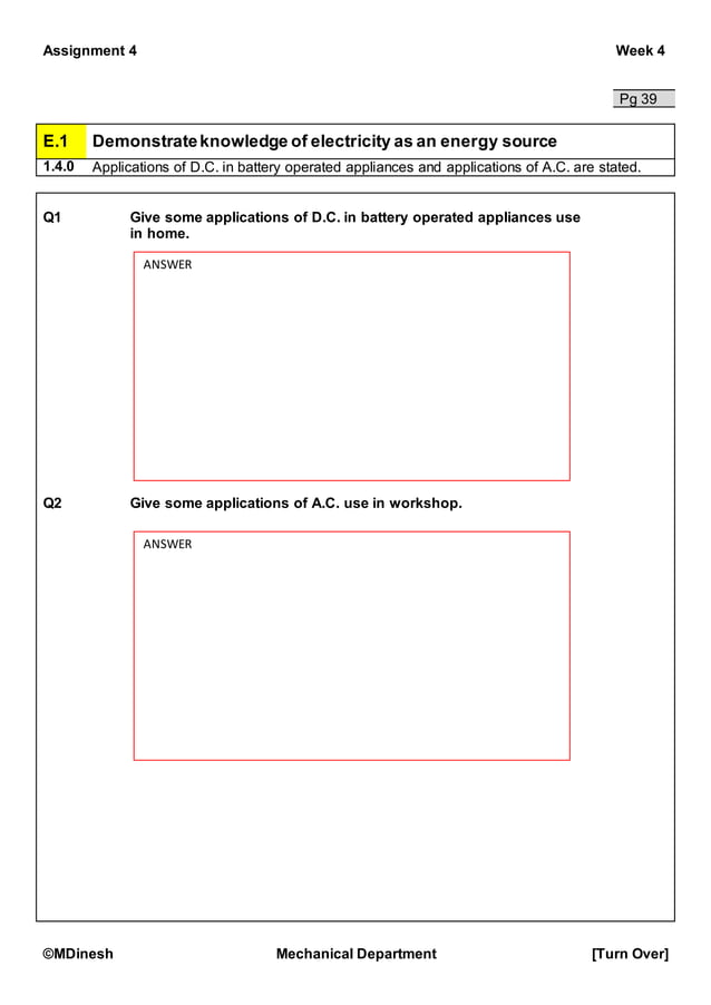 Basic electrical and electronic principles | DOCX | Physics | Science