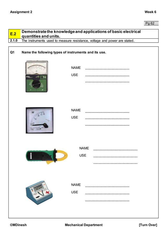Basic electrical and electronic principles | DOCX | Physics | Science