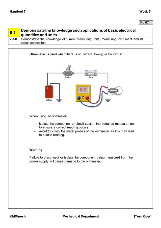 Basic electrical and electronic principles | DOCX | Physics | Science